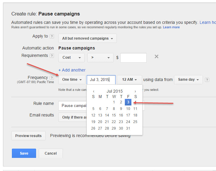 How To Pause Your Adwords Campaigns During The Holidays